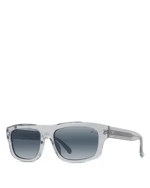 Vuarnet Rectangular 56mm Sunglasses - Transparent/blue Lynx