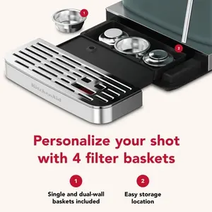 KITCHENAID Semi Automatic Espresso Machine With Burr Grinder