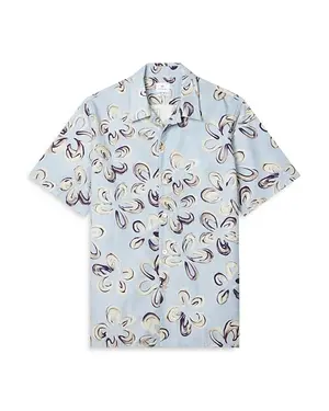 Paul Smith Short Sleeve Printed Camp Shirt - Blue Floral