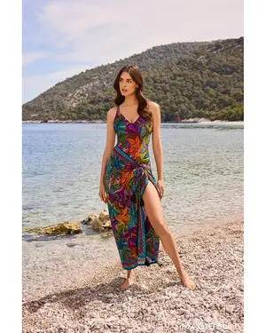 Magicsuit Cactus Flower Pareo Swim Cover-up - Multi