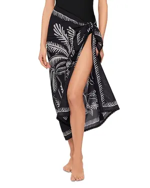 Magicsuit Hearts Of Palm Pareo Swim Cover-up - Black/multi
