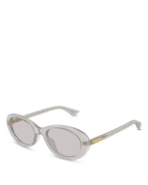 Bottega Veneta Oval Sunglasses - Gray