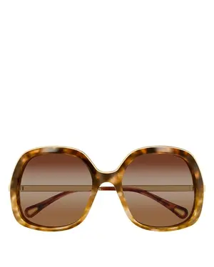 Chloé Square Sunglasses, 56mm