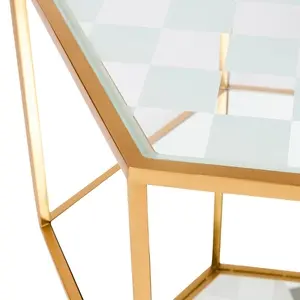 MACKENZIE-CHILDS Honeycomb Coffee Table