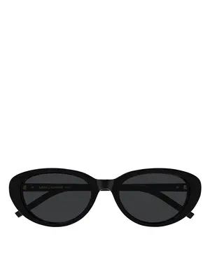 Saint Laurent Oval Sunglasses, 55mm