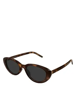 Saint Laurent Oval Sunglasses - Avana