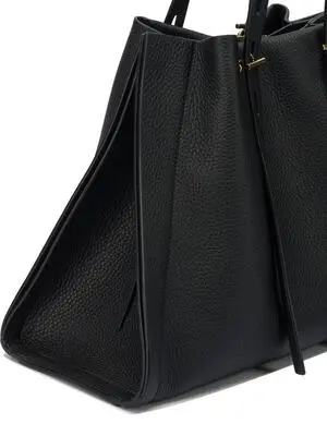 MINOBOSSI Leather Shoulder Bag - Black