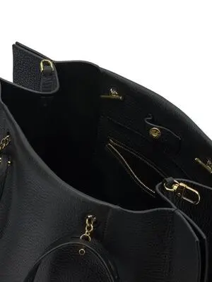 MINOBOSSI Leather Shoulder Bag - Black