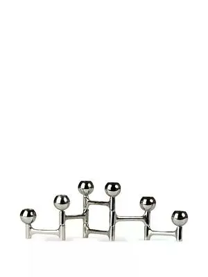 POLSPOTTEN Round Folding Candle Holder - Silver