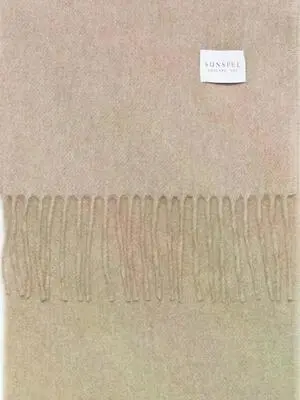 Sunspel Cashmere Fringed Scarf - Neutrals