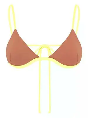 Bond Eye Isla Triangle Balconette Bikini Top - Yellow