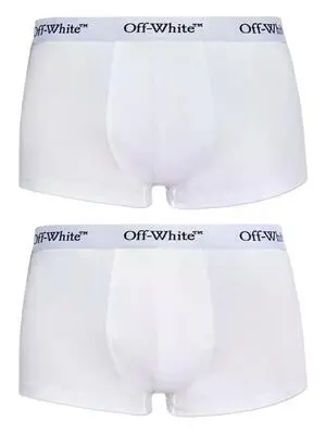 Off-White Logo-waistband Boxers - White
