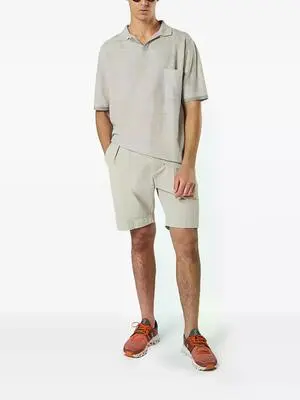 Sease Pleated-front Cotton Shorts