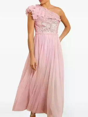 NEEDLE & THREAD Sequin Ruffled Gown
