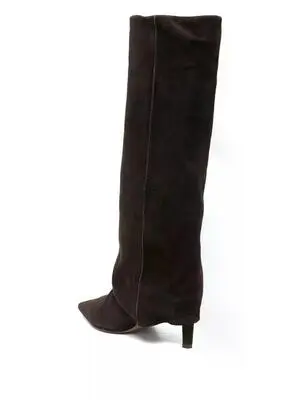 THE SELLER Suede Pointed Toe Boots