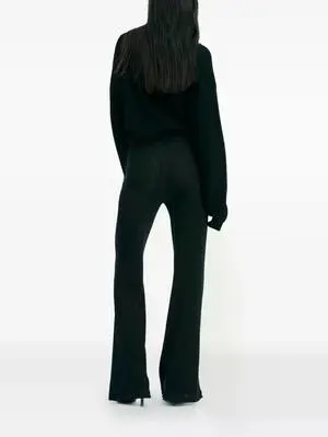 ROTATE BY BIRGER CHRISTENSEN Long-sleeve Polo Shirt - Black