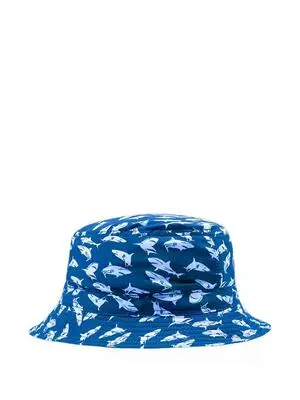Paul & Shark Shark-print Bucket Hat - Blue