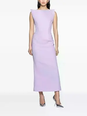 Maticevski Shoulder-pads Split Midi Dress