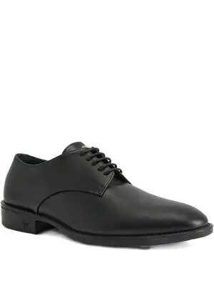 GIUSEPPE ZANOTTI Leather Lace-up Oxford Shoes - Black