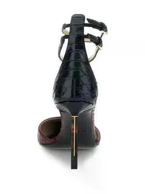 TOM FORD Ankle Strap Stiletto Heel Pumps - Red