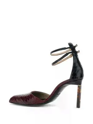 TOM FORD Ankle Strap Stiletto Heel Pumps - Red