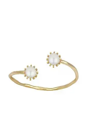 ATELIER MON Pearl Bangle Bracelet - Gold