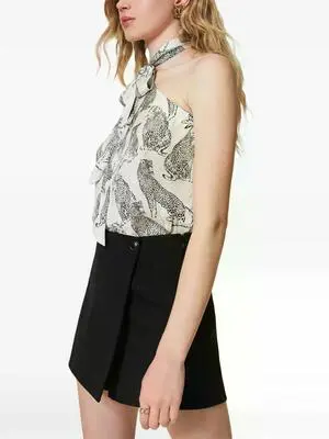 TWINSET Graphic-print One-shoulder Blouse