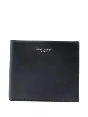 Saint Laurent Logo-motif Wallet - Blue