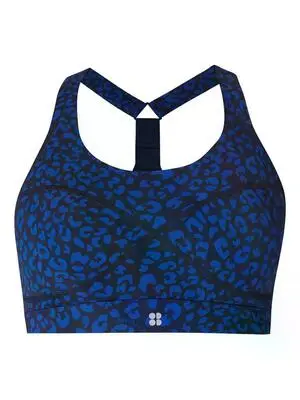 Sweaty Betty Animal-print Sports Top - Blue