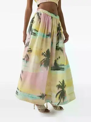 Aje Printed Maxi Skirt