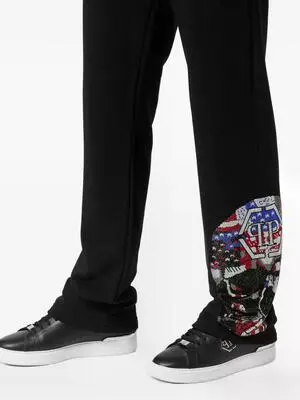 Philipp Plein Embellished-skull Track Pants