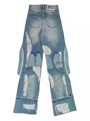 WHO DECIDES WAR BY EV BRAVADO Multi-pocket Distressed Jeans