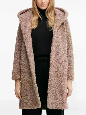 BOMBOOGIE Hooded Zip Coat - Neutrals