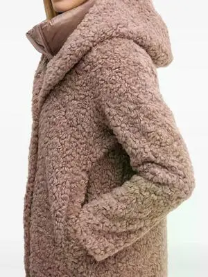BOMBOOGIE Hooded Zip Coat - Neutrals