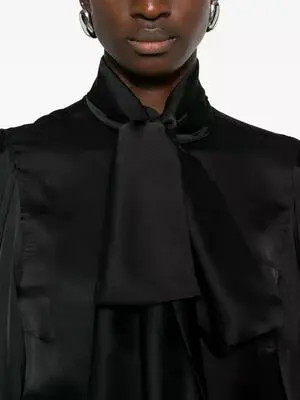 RHIZOME Bow-tie Silk Blouse