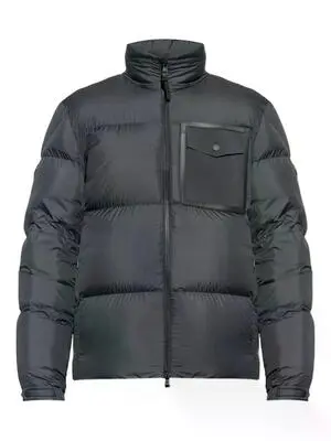 Moncler Quilted Down Jacket With High Neck - Black