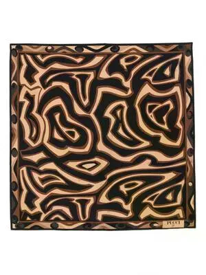Emilio Pucci Abstract-pattern Scarf - Black