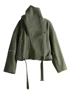 RICK OWENS Belted Zip-Up Jacket