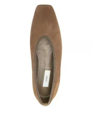 TOTÊME Suede Ballet Flats - Neutrals