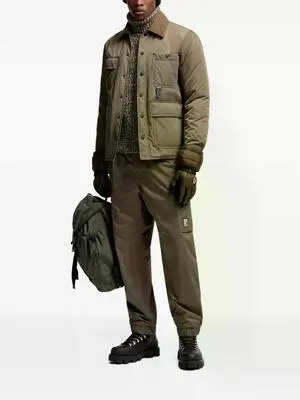 Moncler Waterton Corduroy-collar Down Jacket - Neutrals