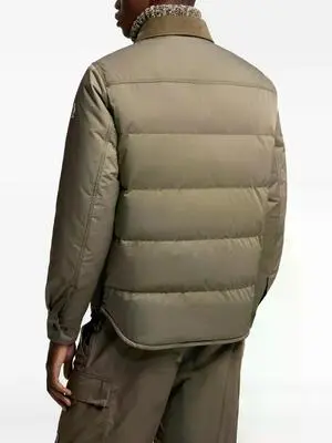 Moncler Waterton Corduroy-collar Down Jacket - Neutrals