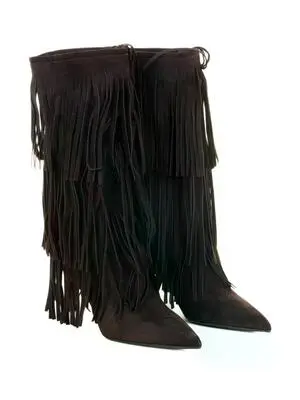 CHANTAL Fringe Suede Boots