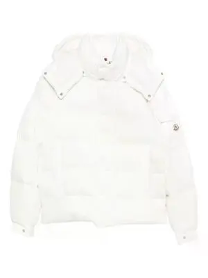 Moncler Maya 70 Hooded Down Jacket - White