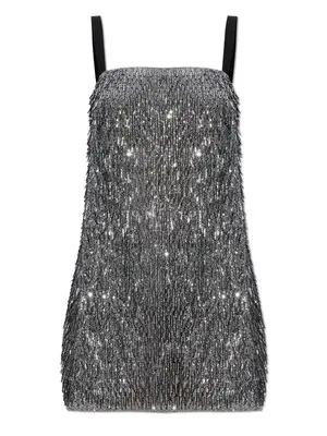 Dolce & Gabbana Sequined Mini Dress - Silver