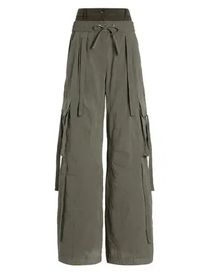 Dolce & Gabbana Waxed Faille Pants - Green