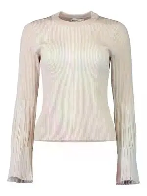 Simkhai Aris Pleated Bell-sleeve Top