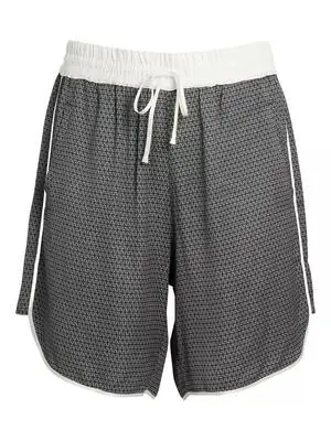 WHYAT Patterned Drawstring Shorts