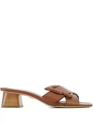 SOPHIA WEBSTER 50mm Blair Buckle Heeled Sandals - Brown