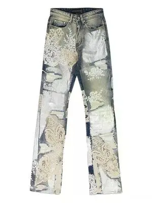 Who Decides War By Ev Bravado Patchwork Jeans For Men