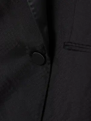 Stella McCartney Oversized Double-breasted Wool Blazer With Satin Trims
